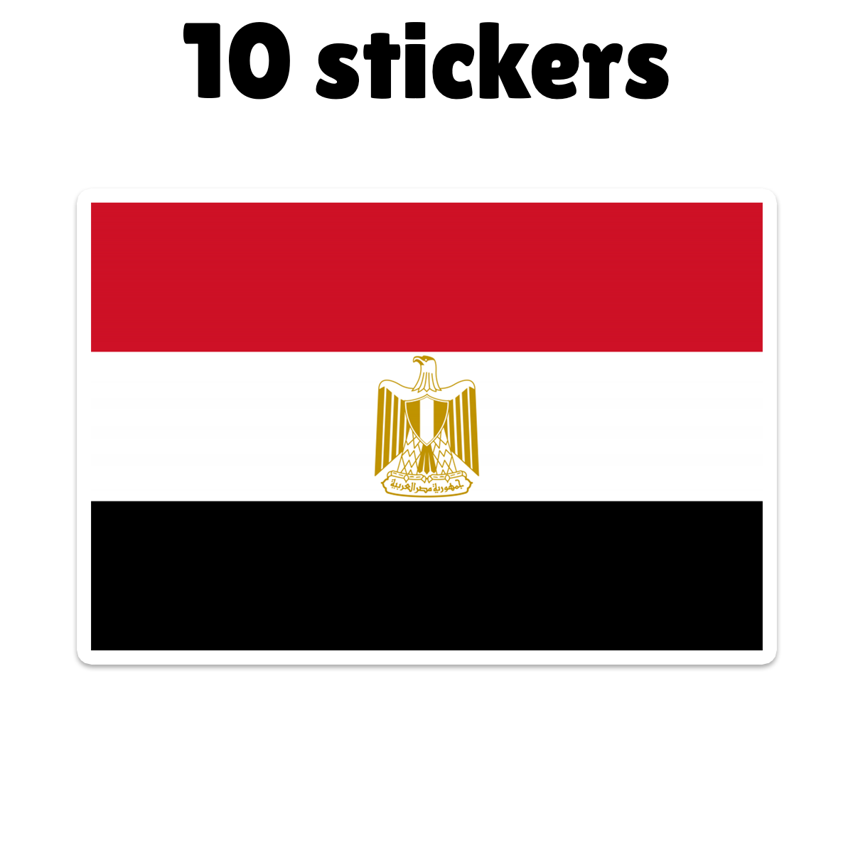 Egypt Flag Sticker Decal Vinyl Fade & Waterproof | eBay Australia