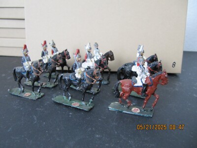 Lot of 9 Vintage Englsih Calvary Lead Toy Soldiers | eBay UK