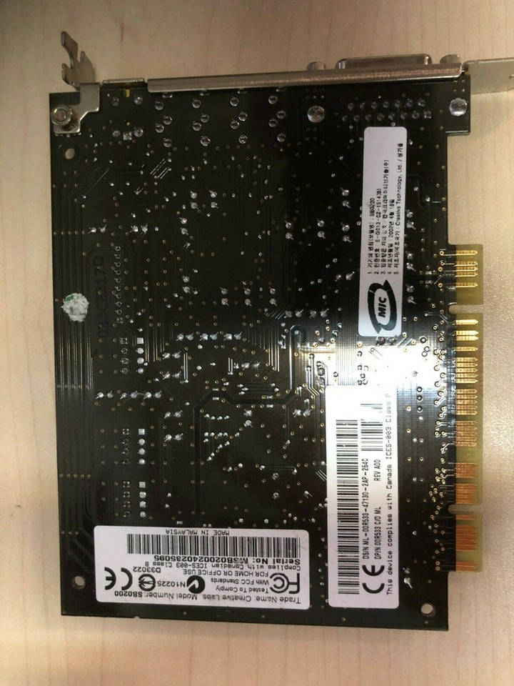 Creative Labs Sound Blaster Live! SB0200 Dell 0R533 PCI Audio Sound ...