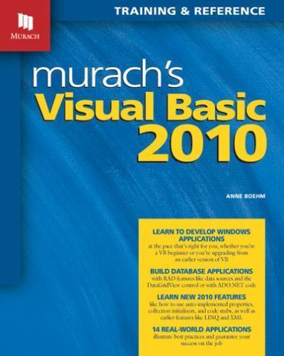Murach's Visual Basic 2010: Training & Reference, Boehm, Anne, 9781890774585 9781890774585| eBay