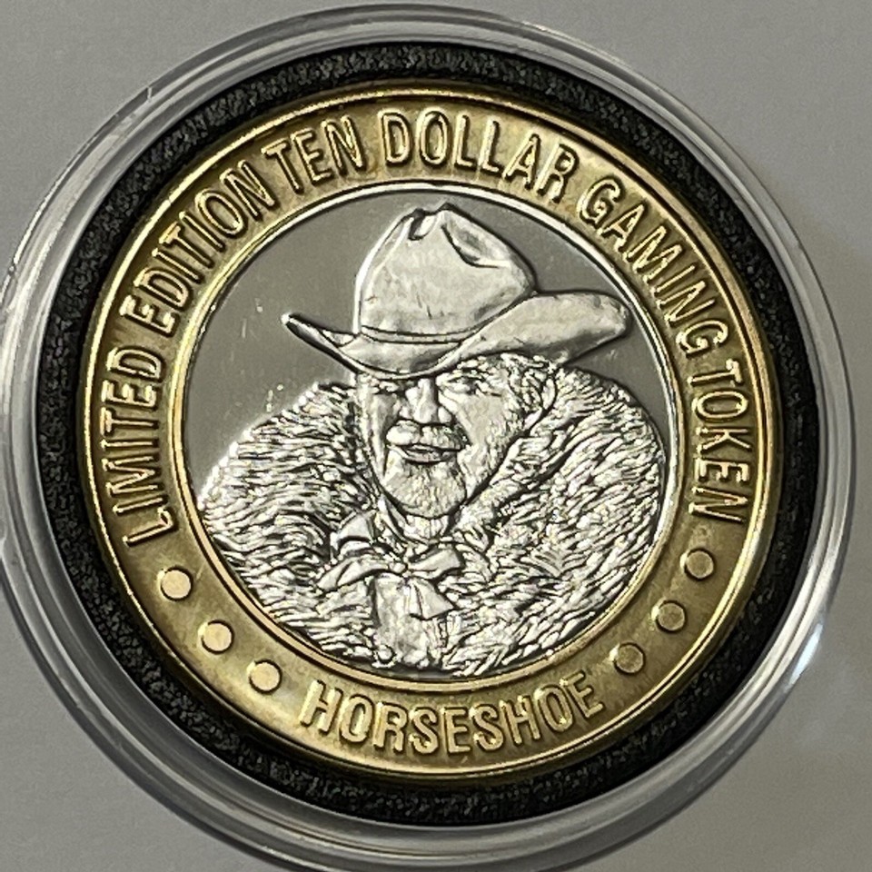 Binion’s Horseshoe Las Vegas Nevada Rare $10 Gaming Token .999 Fine ...
