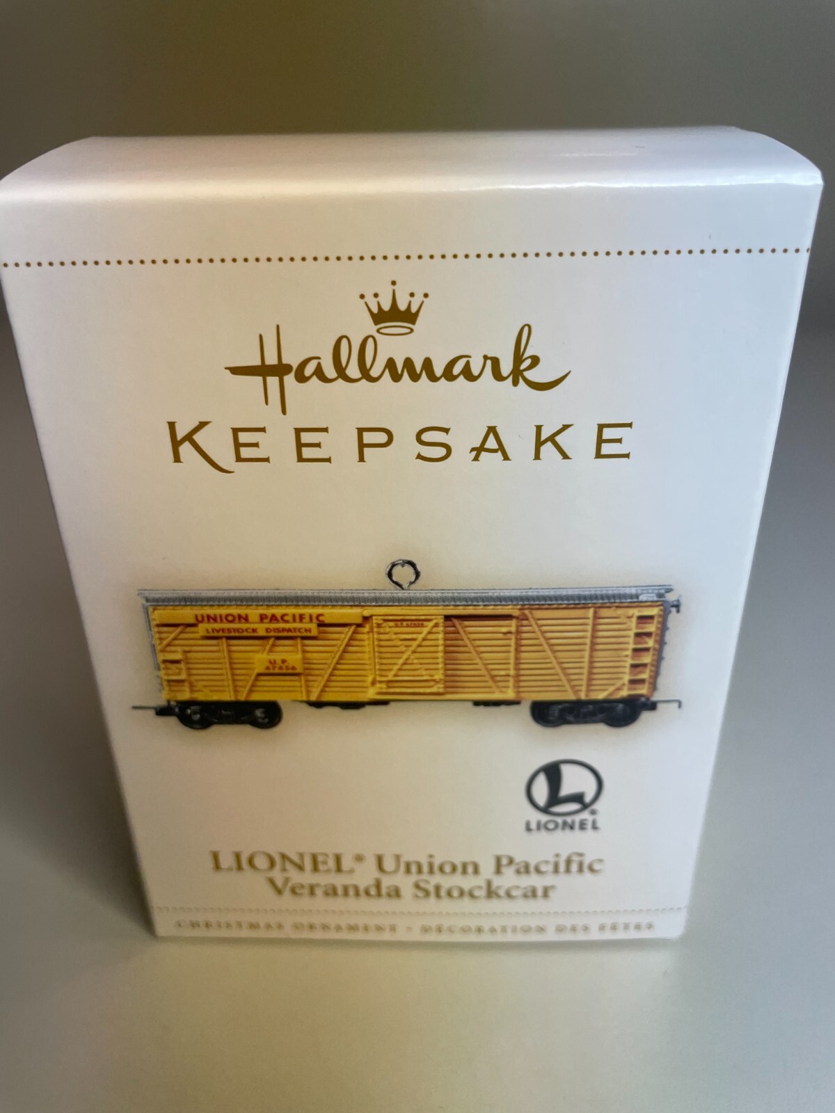 Lionel Union Pacific Veranda Train Stockcar Hallmark Keepsake Die-Cast ...