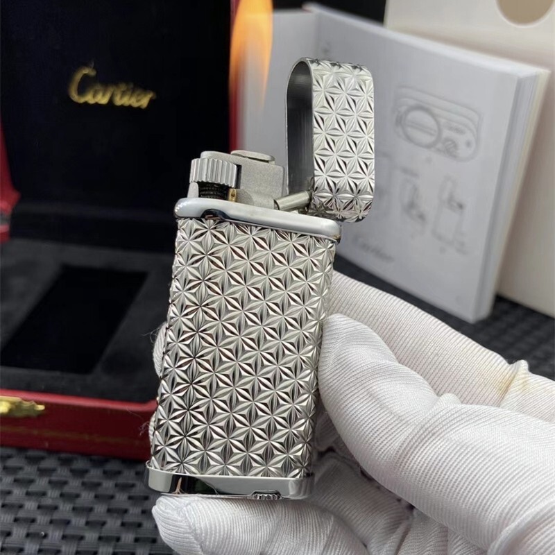 Smoking Lighter Cartier Classic Luxury Lighter Gas Lighter With Stones ...