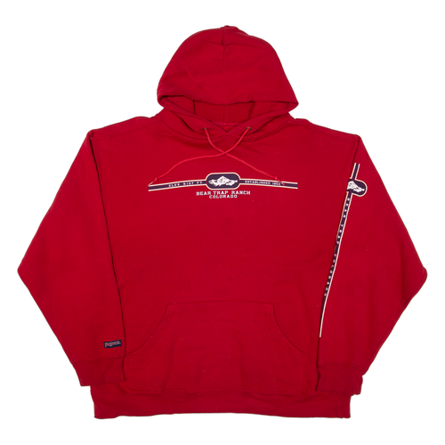 JANSPORT Bear Trap Ranch Colorado Mens Red Hoodie USA L | eBay Australia