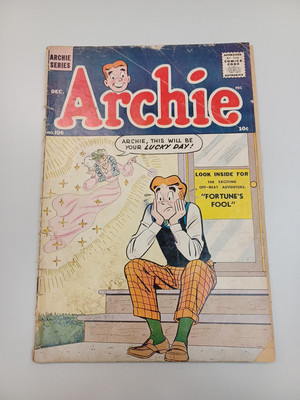 Archie Comics #106 1959 Good Archie and Lady Luck Cover | eBay
