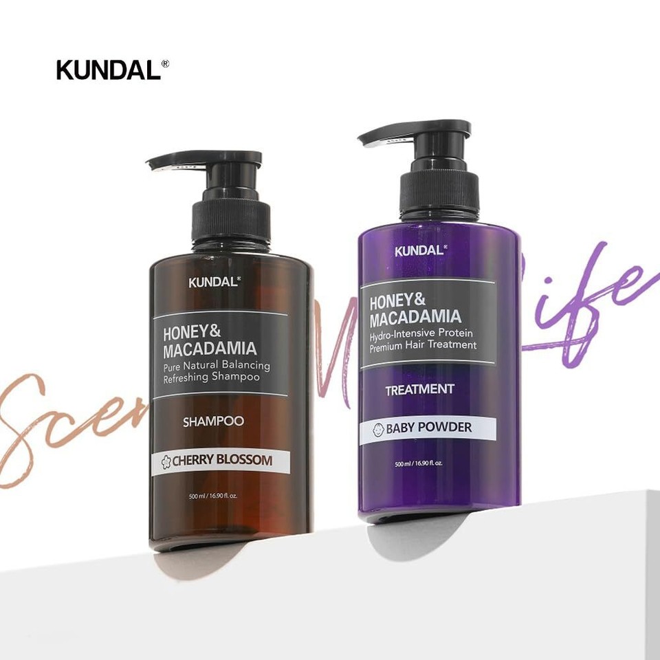 KUNDAL Pure Natural Shampoo + Protein Premium Hair Treatment 500ml ...