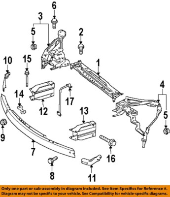 Mercedes MERCEDES-BENZ OEM Radiator Core Support-Mount Frame Right ...