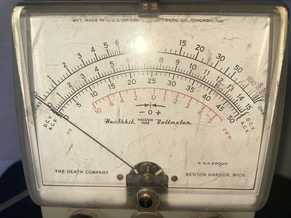 Vintage Heathkit Precision Vacuum Tube Voltmeter VTVM Working | eBay