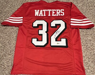 RICKY WATTERS Signed Autographed Auto SF 49ers XL Custom Jersey Beckett ...
