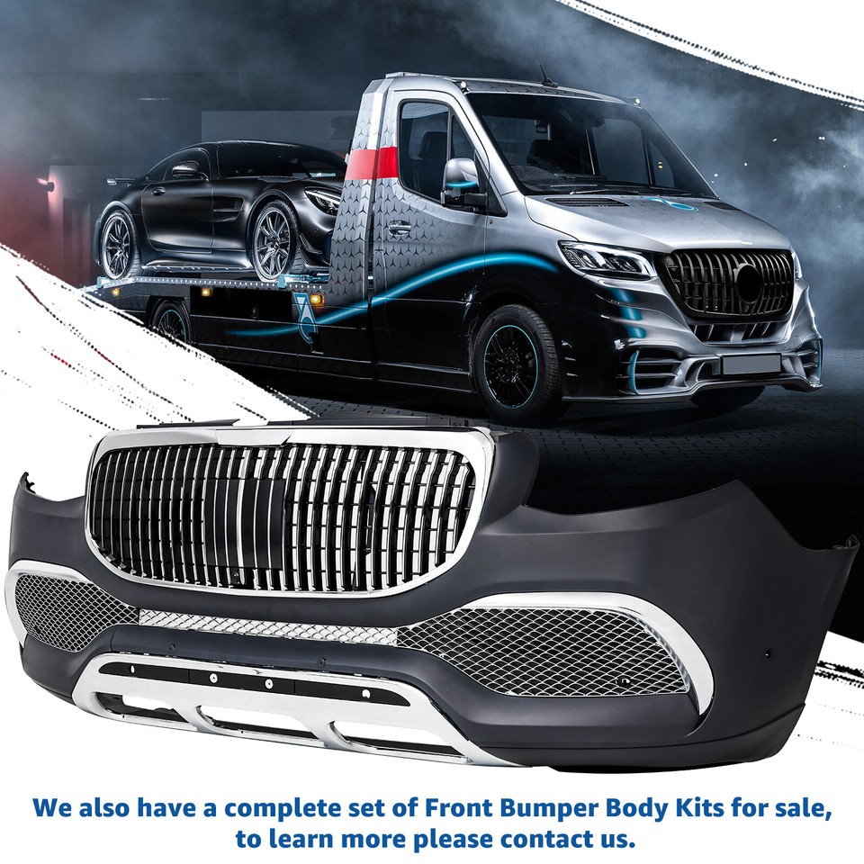 Front Grilles For Mercedes-Benz Sprinter 1500 2500 3500 W907 Black ...