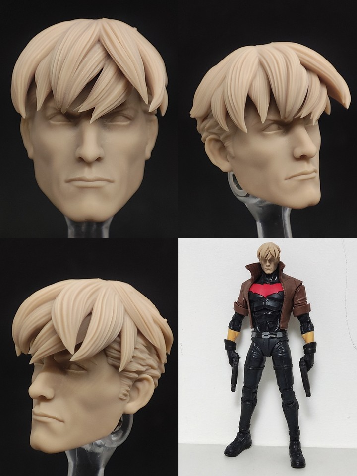 1/12 Unpainted Comics Robin Red Hood Jason Head Carved Fit Mcfarlane ...