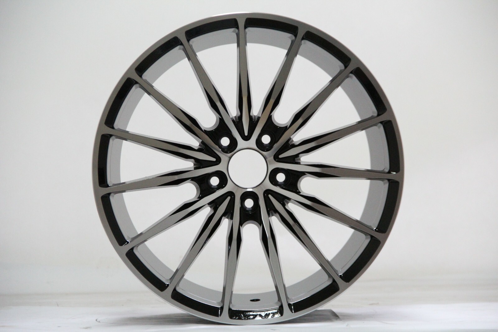 Inovit TORQUE 20's Black Dark tint Machine Face Staggered Set 5x112/114 ...