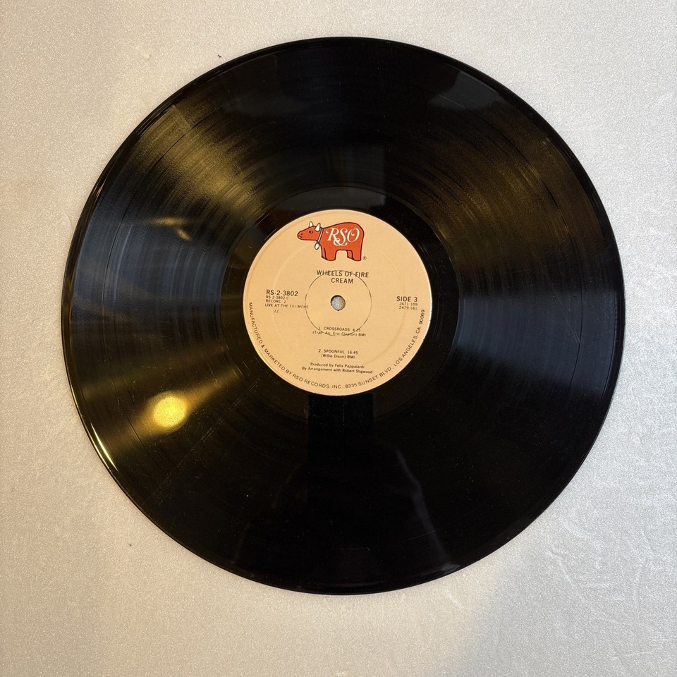 Cream Wheels of Fire 2LP Gatefold Vinyl Record RSO RS-2-3802 NM/NM ...