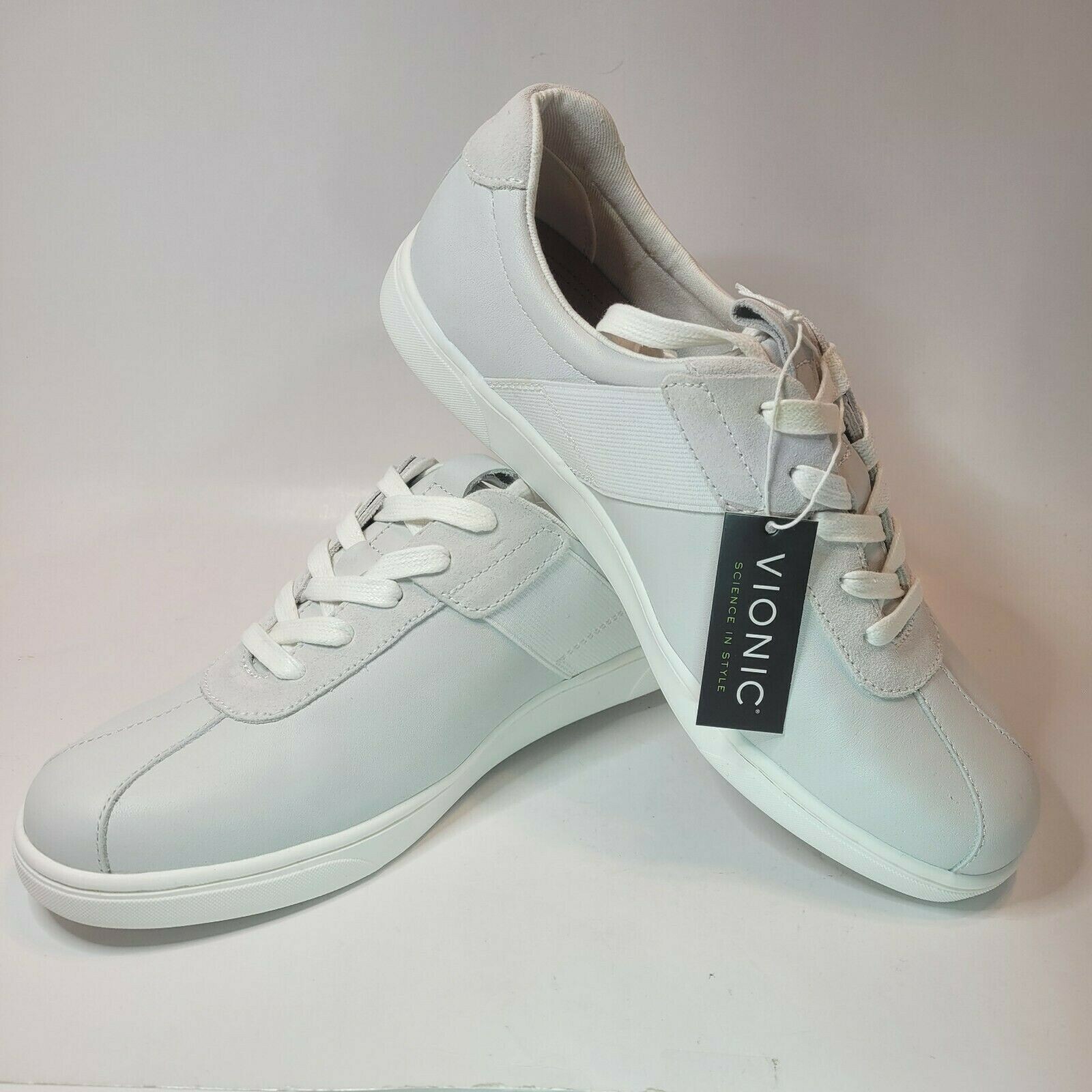 Vionic+Mens+White+Leather+Sneaker+Casual+Shoes+Mott+Lono+Size+7+W ...