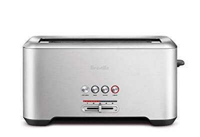 Breville Bit More 4-Slice Toaster, Brushed Stainless Steel, BTA730XL ...