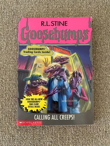 Like New 1st print Goosebumps #50 Calling All Creeps! w/bookmark cards ...