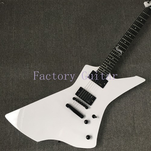 Solid Body White Snakebyte Electric Guitar HPL Fretboard HH Pickups | eBay