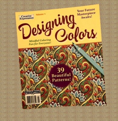 Creative Expression Designing Colors Coloring Book Vol 1 | eBay