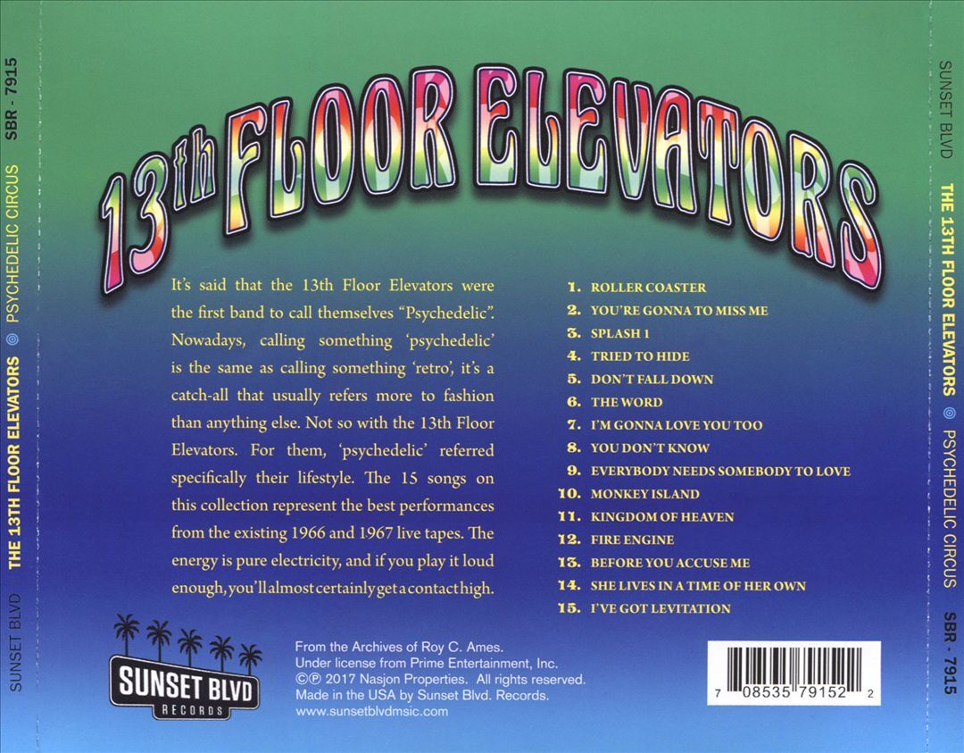 Psychedelic Circus by 13th Floor Elevators (CD, 2017) for sale online ...