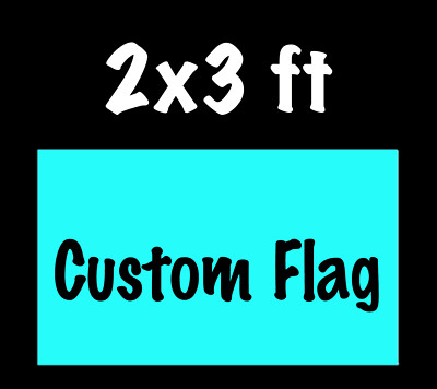 Custom 2x3 ft Flag Banner with grommets USA SHIPPING! Sharp Imaging ...