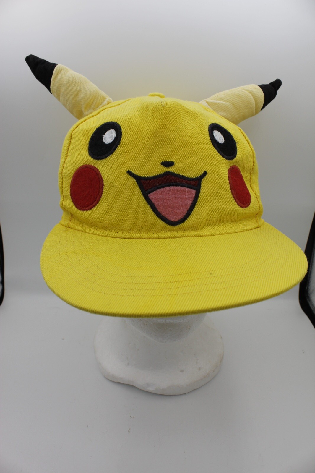 Pokemon Pikachu Snapback Hat Smiling Face & Ears Base… - Gem