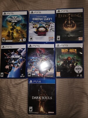 PS5 Game Lot. Elden Ring, Hell Divers 2, South Park, Stellar Blade, Exoprimal... | eBay