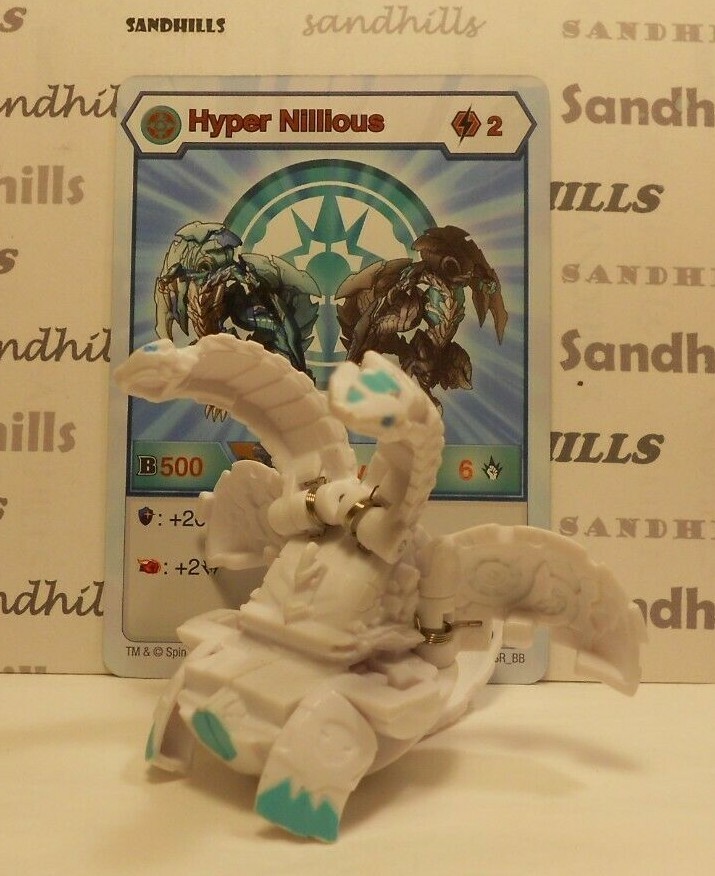 Bakugan Nillious Battle Planet White Haos B300 - Hyper Nillious Card ...