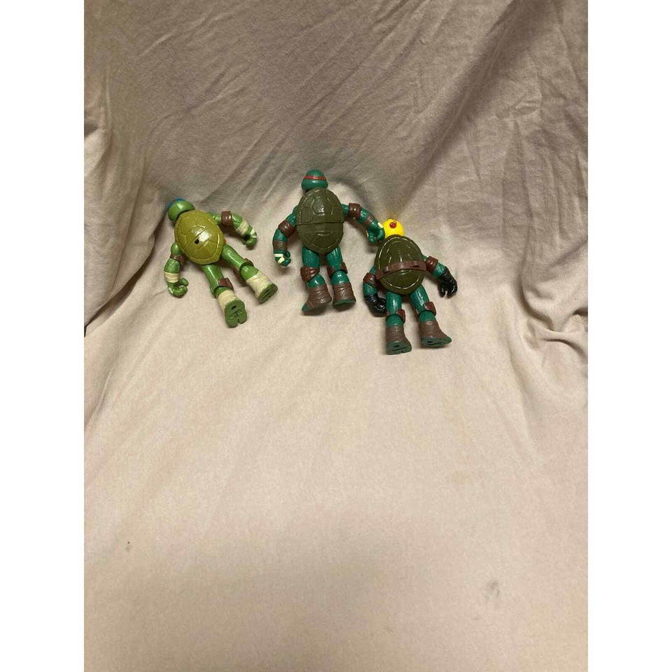 Teenage Mutant Ninja Turtles TMNT Viacom Figure 4.5" lot Of 3 | eBay
