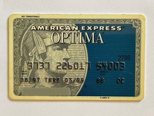 AMERICAN EXPRESS OPTIMA Credit Card ~ Expired in 1999 ~ VINTAGE ...