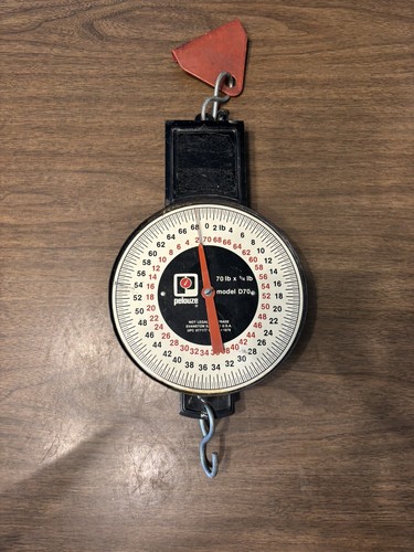 Vintage PELOUZE 70 Pound X1/4 LB Hanging Scale 1979 | eBay