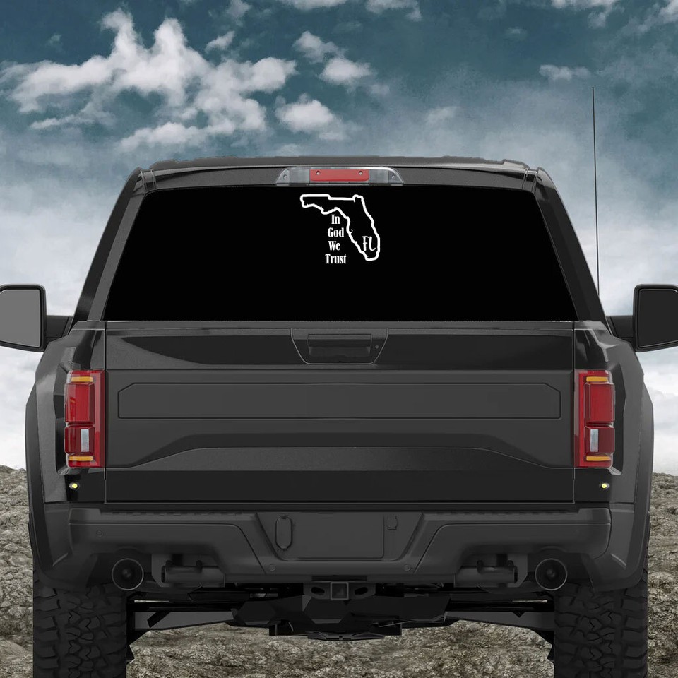 FLORIDA STATE MOTTO In God We Trust Decal Sticker FREE USA SHIPPING | eBay