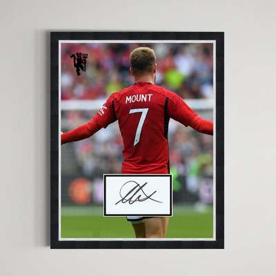 Mason Mount - Manchester United Midfielder Authentic Autograph Framed ...