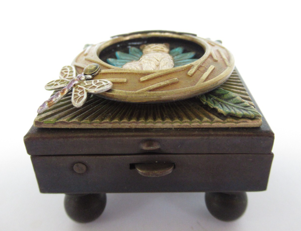 Mullanium Jim & Tori Mullan Steampunk Meow Cat w Dragonfly Wish ...