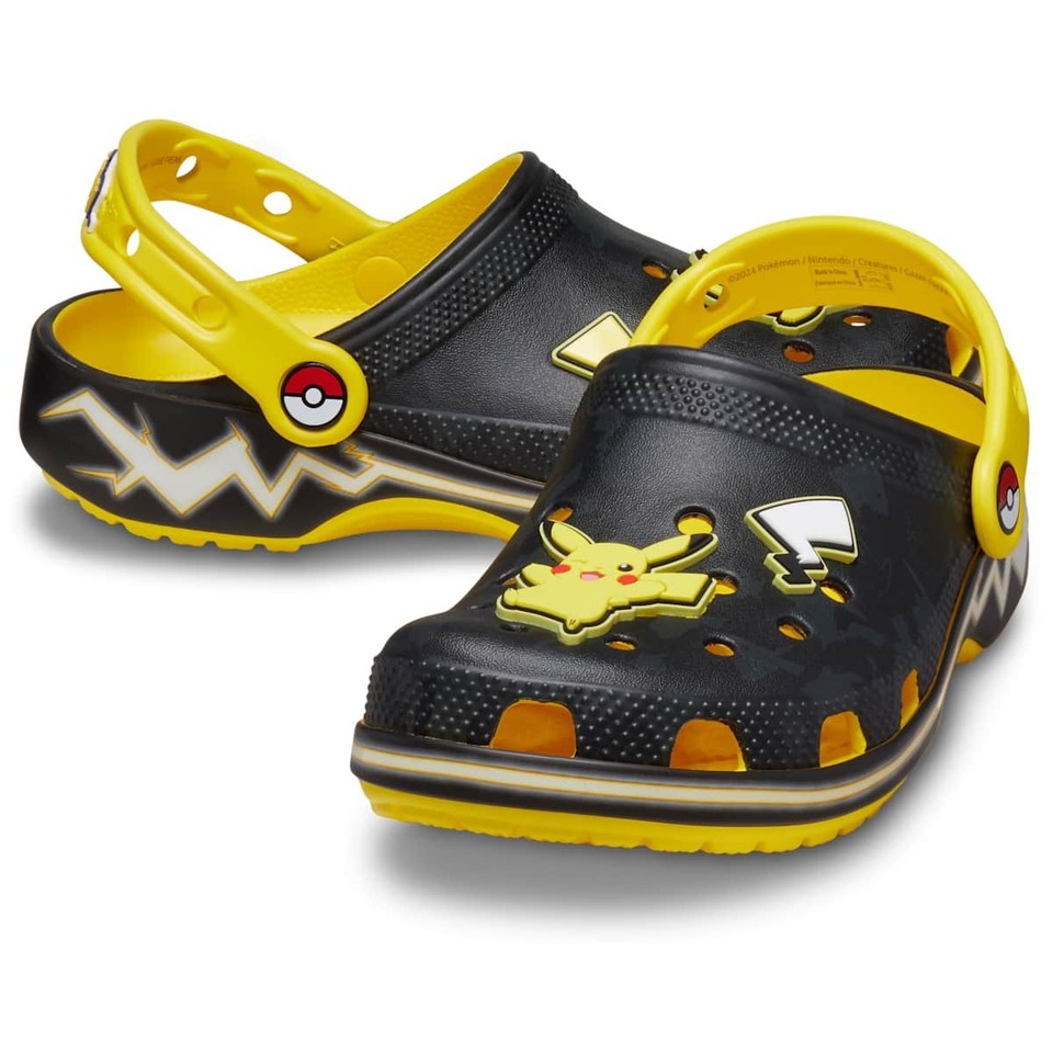 Crocs Toddler Pokemon Pikachu Classic Clogs | eBay