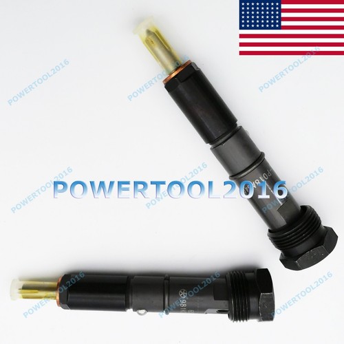 2 pcs Fuel Injector J919331 for Case-IH Skid Steer 1840 1845C Backhoe ...
