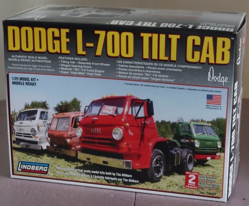 Vintage Dodge L-700 Tilt Cab Big Rig Model Kit Semi truck 1/25 NOS 2006 ...