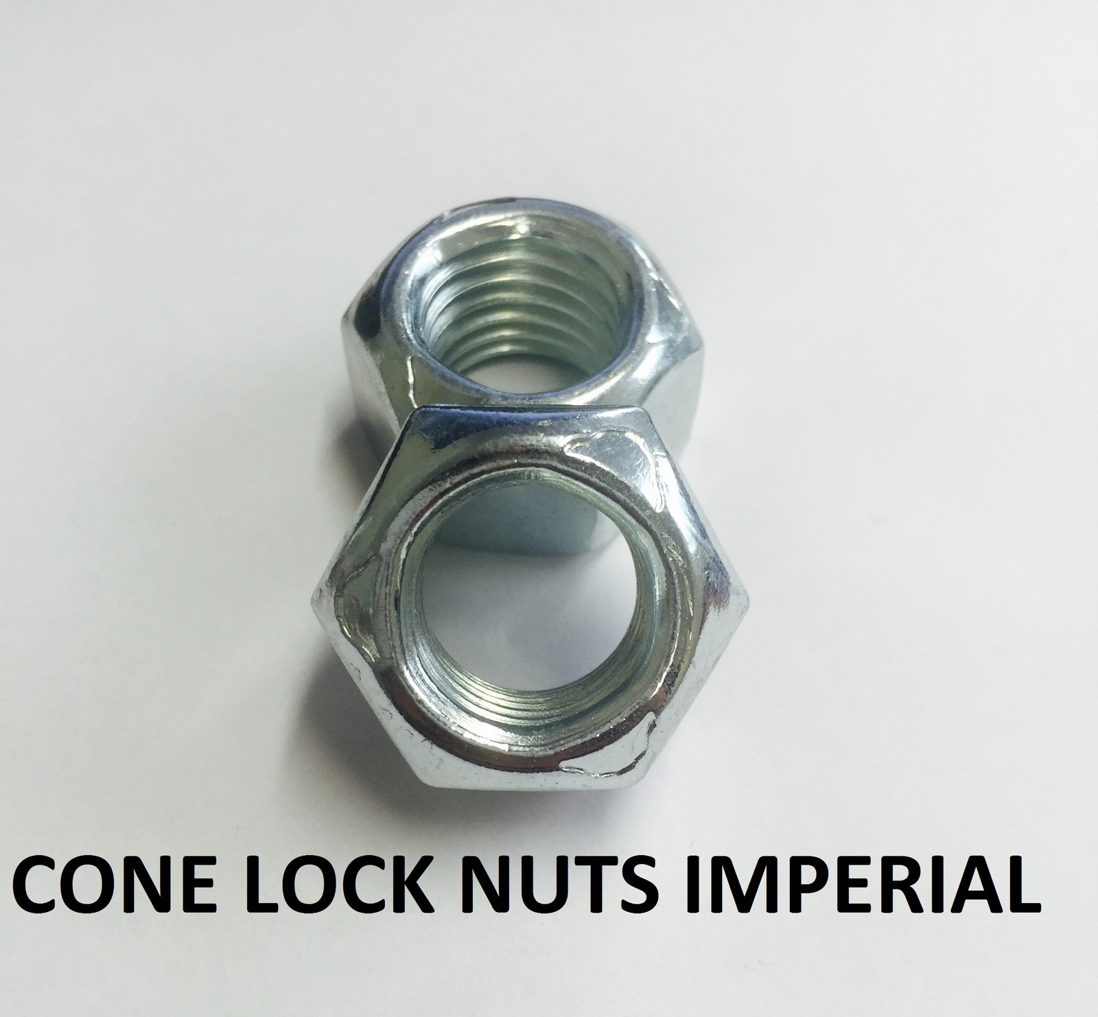 Qty 50 Hex Cone Lock Nut 9/16" UNC Zinc Plated Steel Imperial Grade C ...