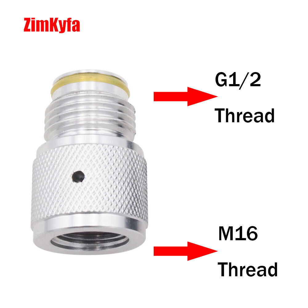 CO2 Adapter for 88G 90G Disposable Co2 Cartridge to G1/2-14 Thread Tank ...