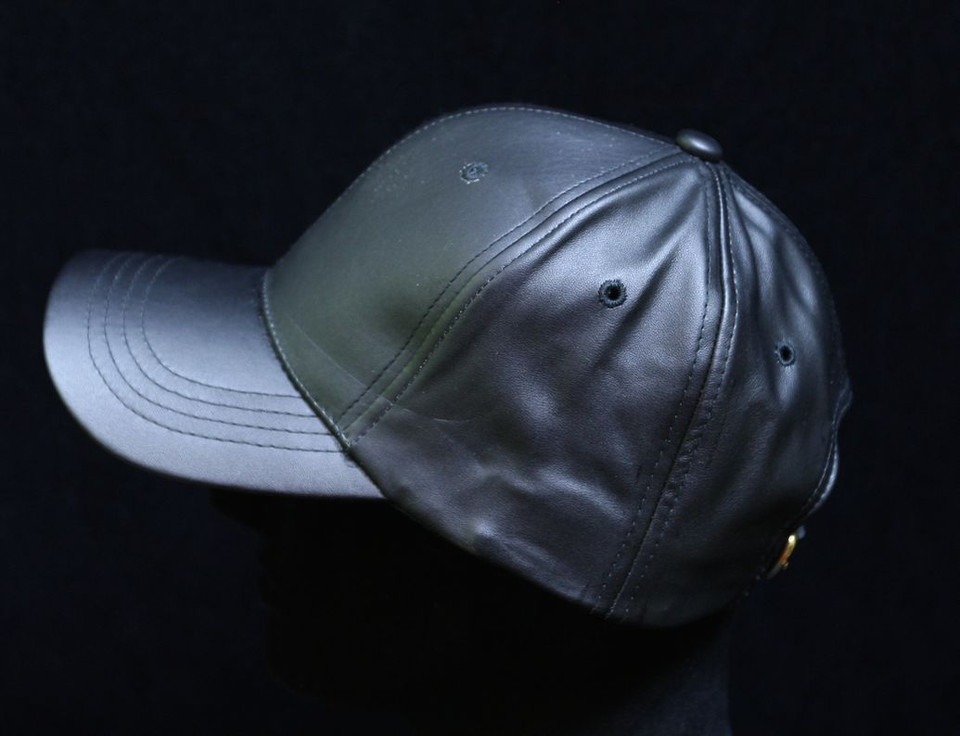 Women's Faux Leather Baseball Cap Solid Hat Plain Sports Casual Fashion ...