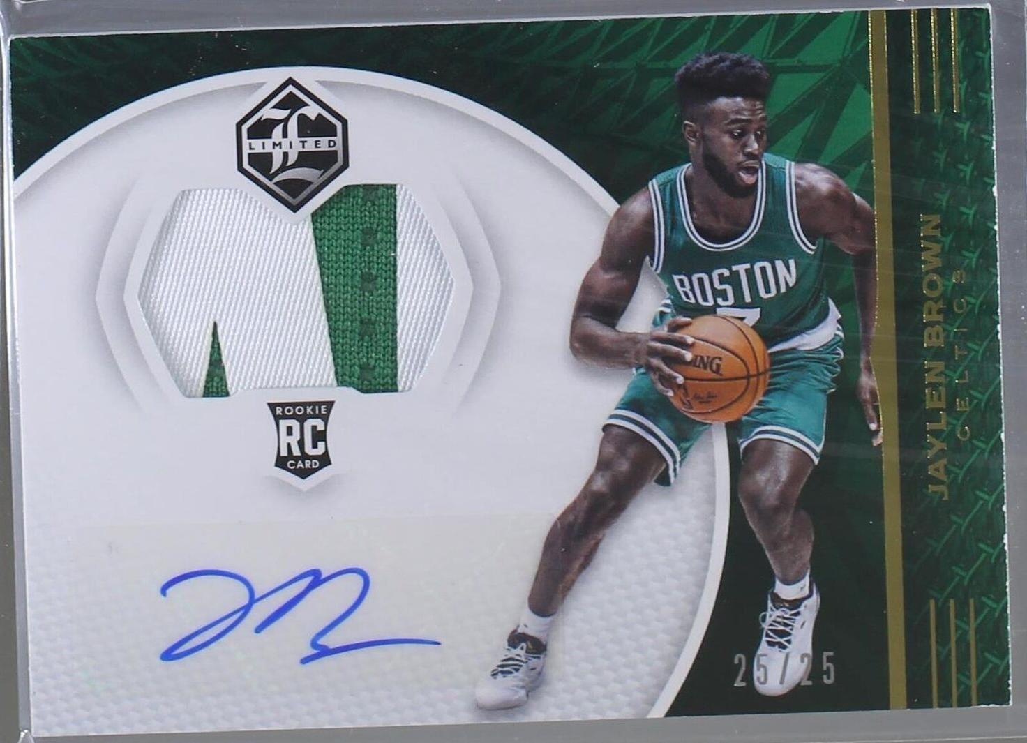2016-17 Panini Limited - Rookie Jersey Autographs Jaylen Brown #103 ...