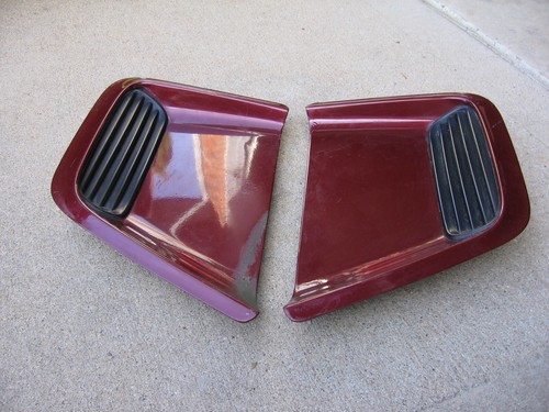 93-02 FIREBIRD TRANS AM HOOD VENT SPOILER LEFT RIGHT SIDES RED ORANGE ...