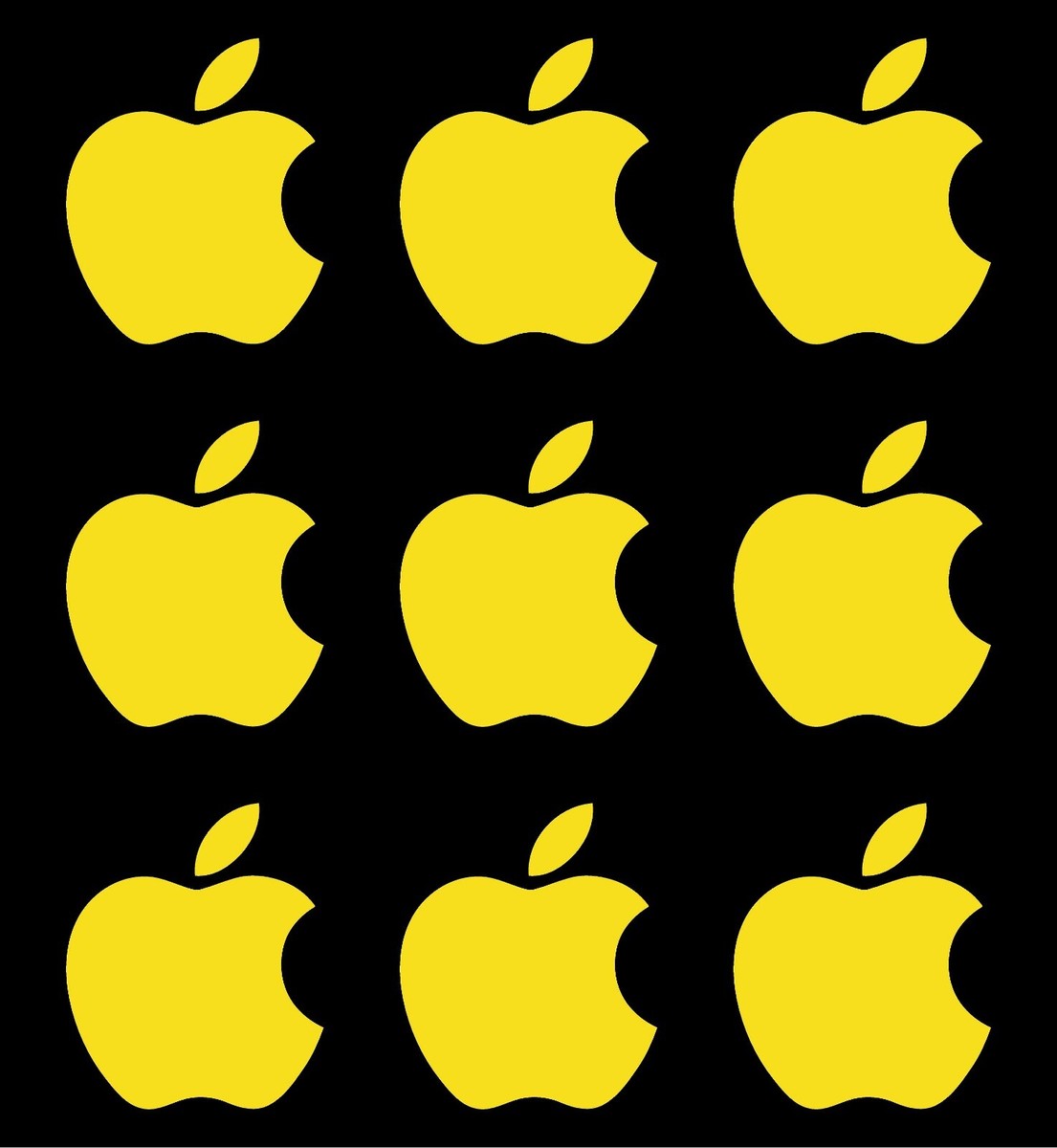 Yellow Apple Sticker