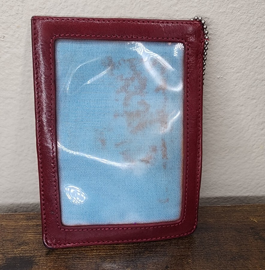 HOBO International ID Passport Card & Money Holder Slim Wallet Red See ...