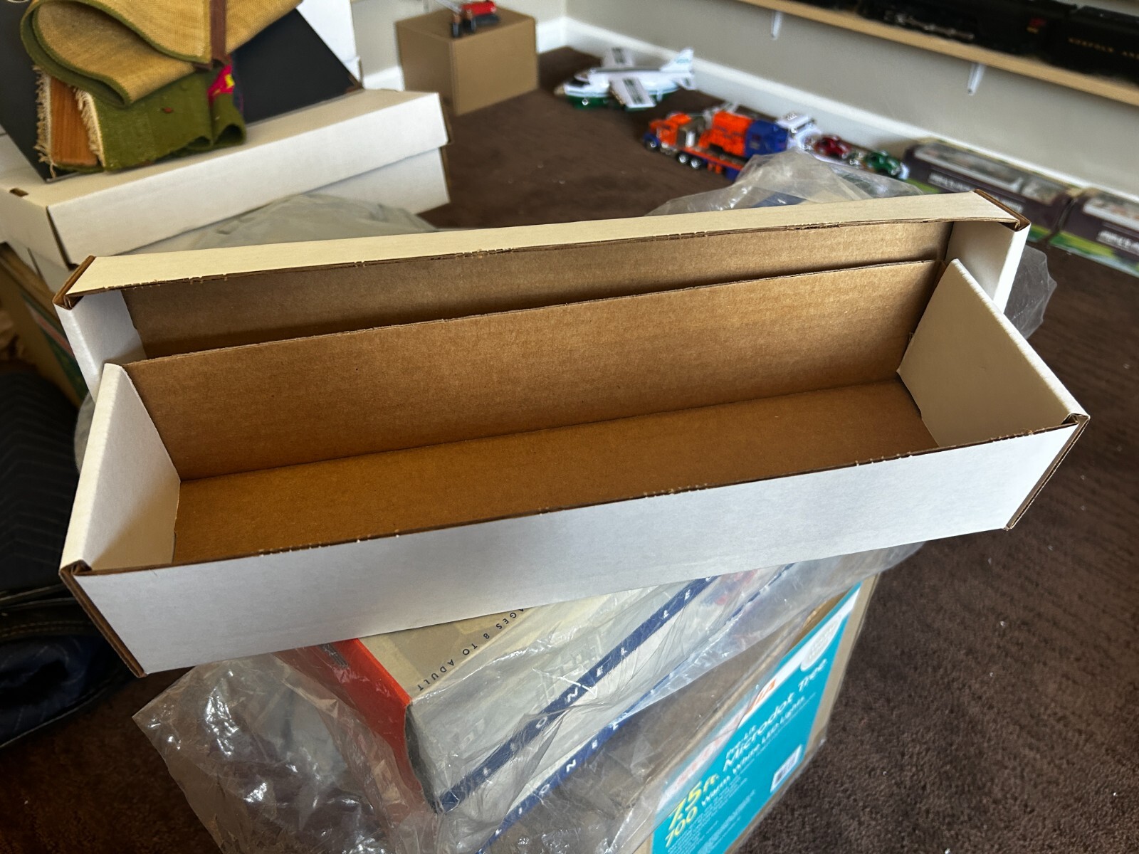 TOY TRAIN STORAGE BOXES - 2 SIZES - 6 TOTAL PCS - ENGINES, TENDERS, F3 ...