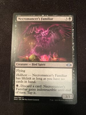 MTG Necromancer's Familiar Modern Horizons 2 094/303 Regular Uncommon ...
