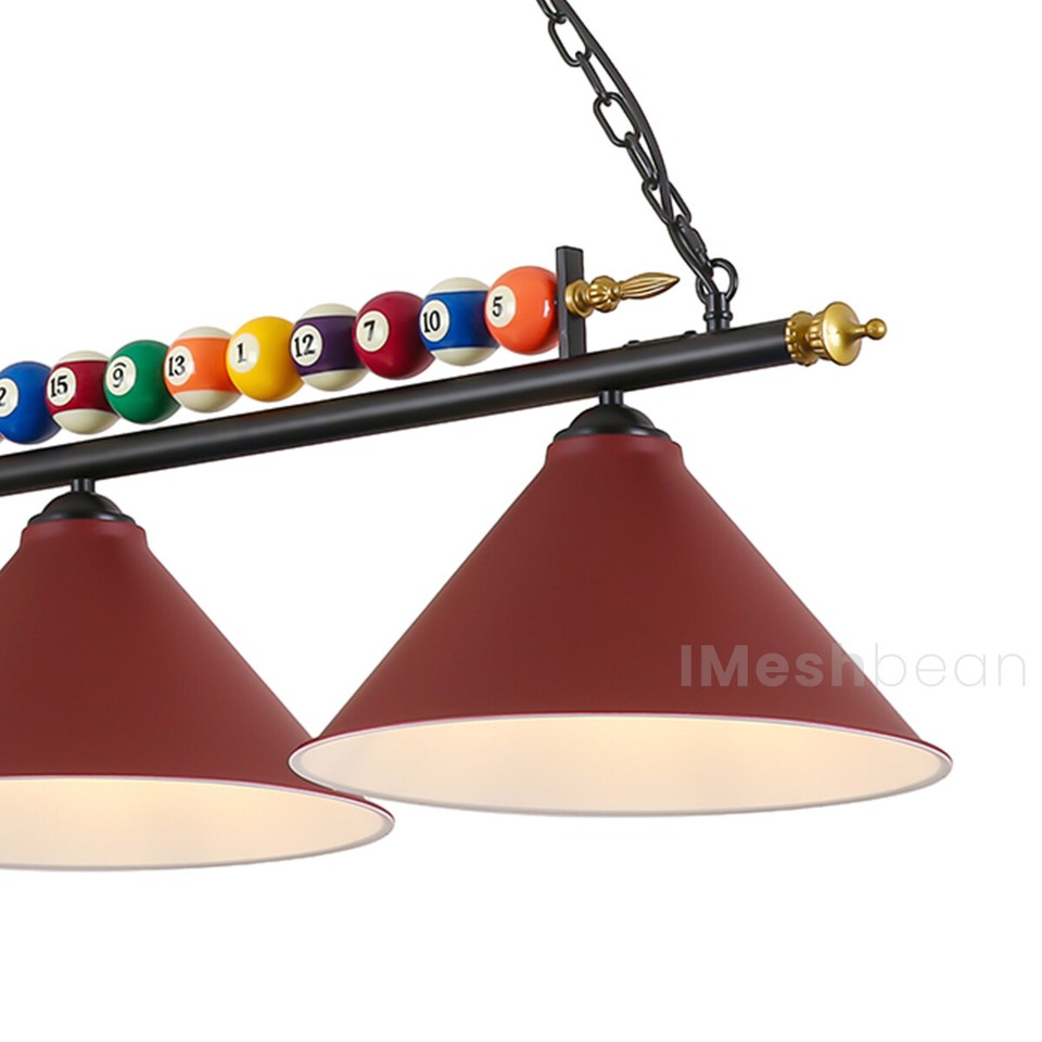 Hanging Pool Table Lights Billiard Pool Table Lighting Fixtures for 7 ...
