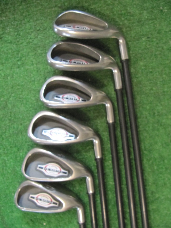 CALLAWAY BIG BERTHA 2002 IRONS 6-GW GAP WEDGE, CALLAWAY RCH 75 LIGHT ...