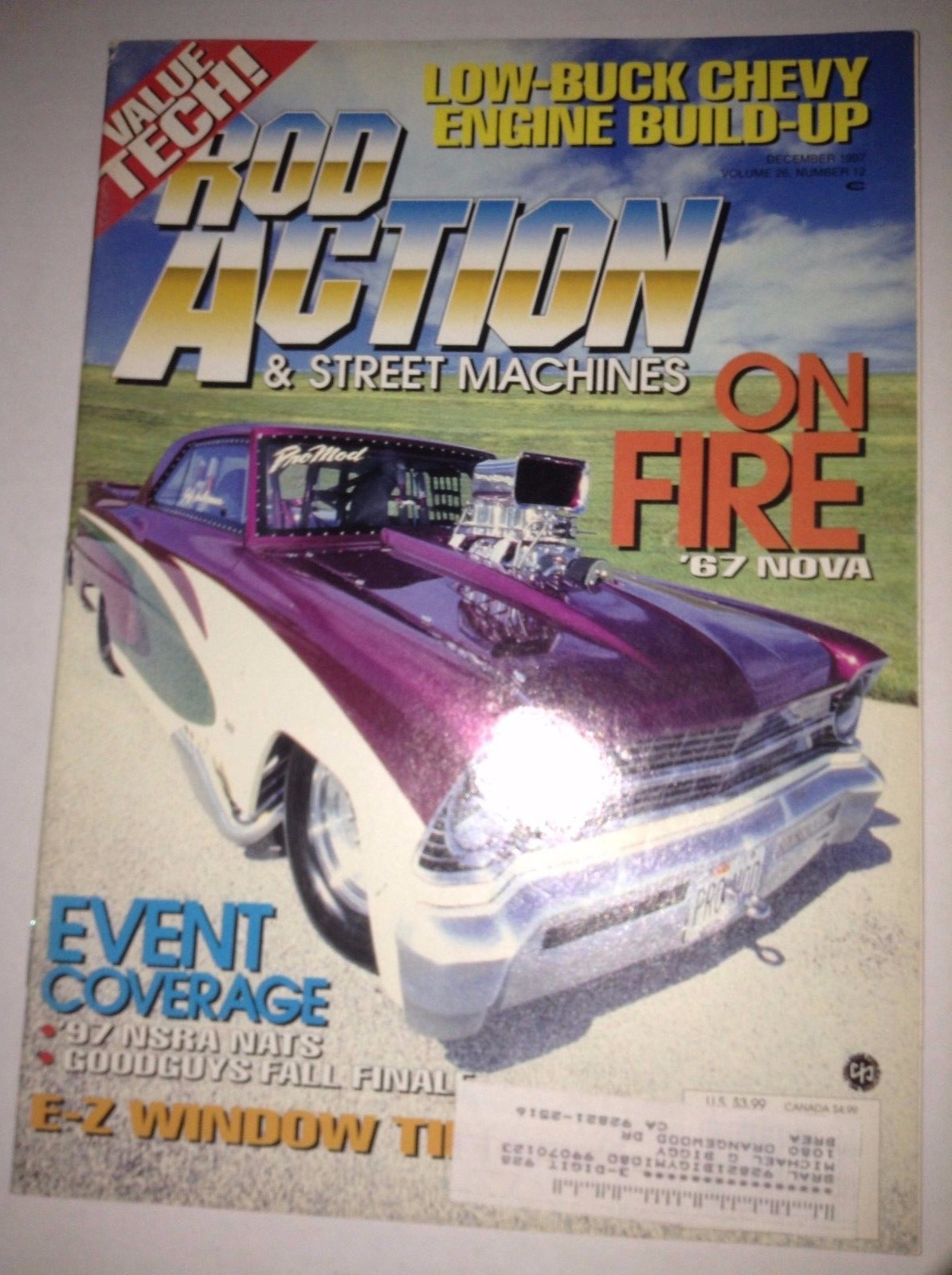 Rod Action Magazine '67 Nova NSRA Nationals December 1997 041117NONRH2 ...