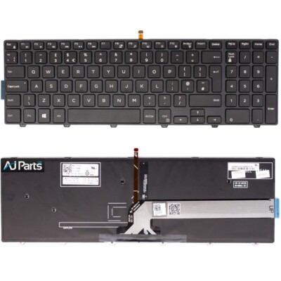 New Dell Inspiron 15-7000 7557 7559 English UK Layout Keyboard W/Frame ...