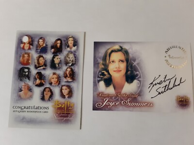 Buffy A4 Kristine Sutherland As Joyce Summers WOS Auto Card Inkworks ...
